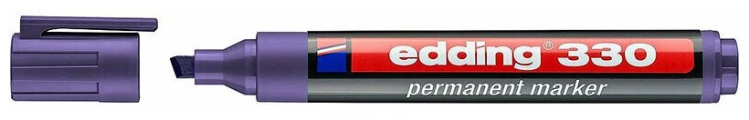 Маркер перманентный edding 330, скошенный наконечник, 1-5 мм Фиолетовый