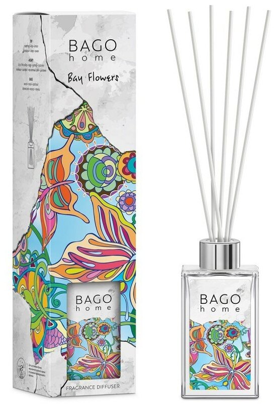 Лавровые цветы BAGO home ароматический диффузор 75 мл