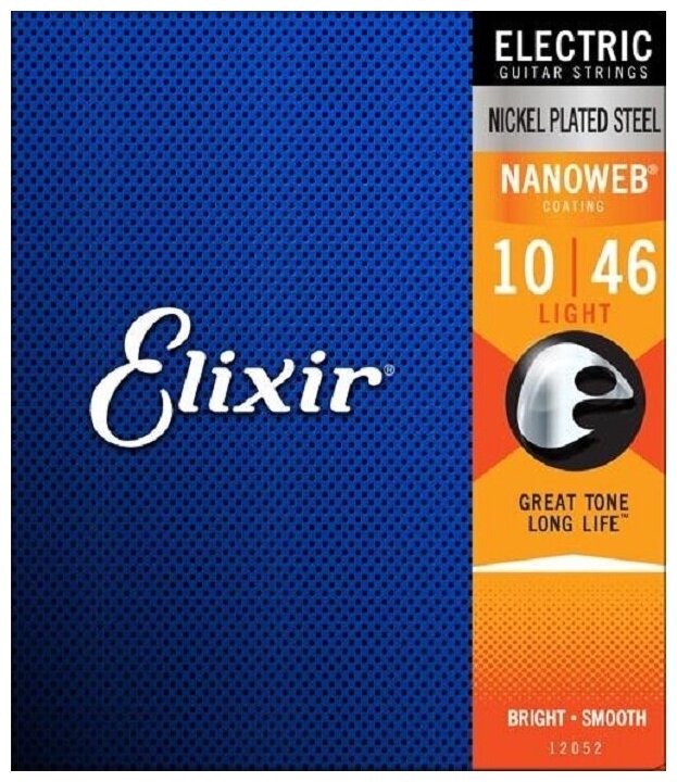 10-46 ELIXIR Nanoweb 12052 струны для электрогитары
