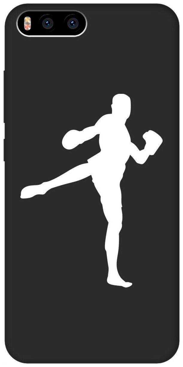 Матовый чехол Kickboxing W для Xiaomi Mi 6 / Сяоми Ми 6 с 3D эффектом черный