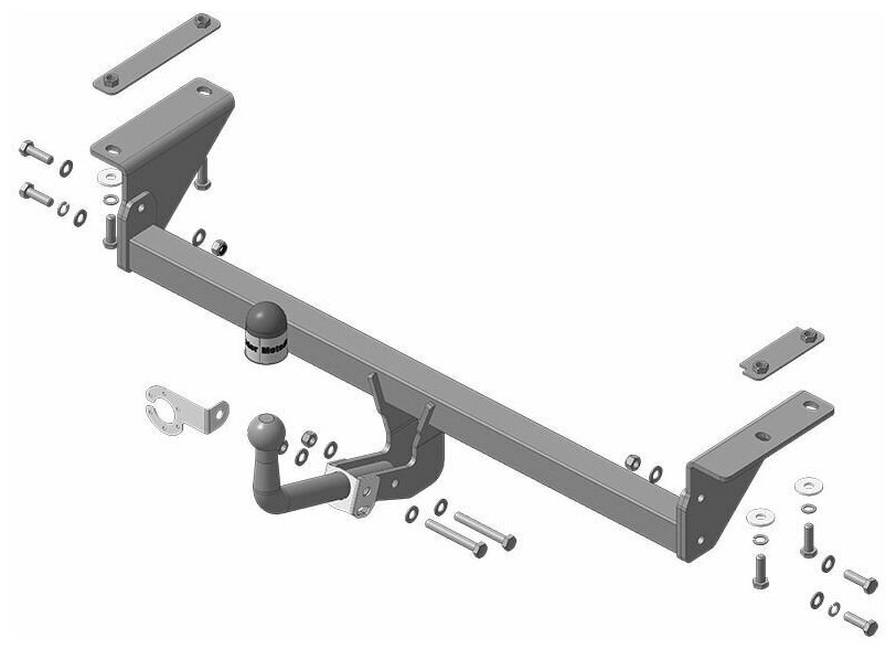 Фаркоп (тягово-сцепное устройство) Motodor на Ниссан Кашкай 2006-2010