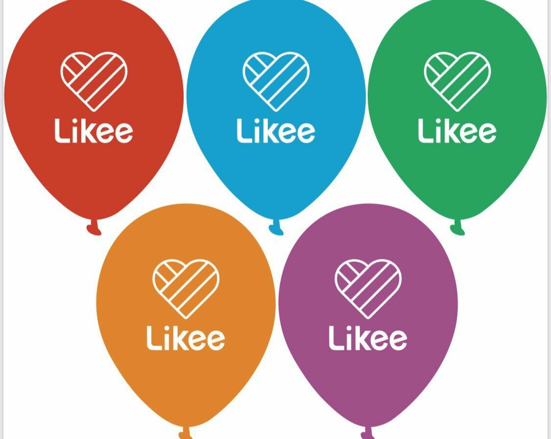 Шарики гелиевые надутые Лайки 10шт