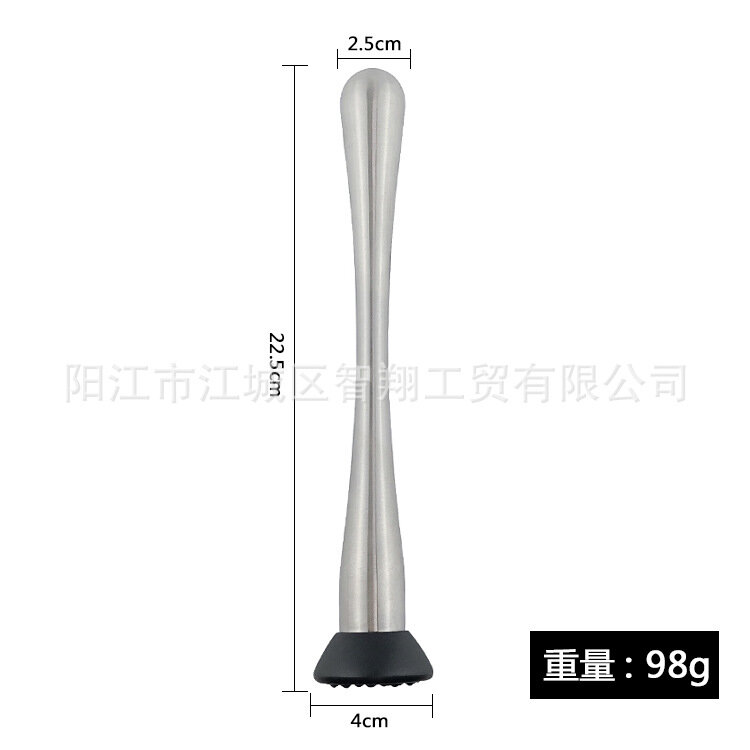 Измельчитель льда из нержавеющей стали, палочка для приготовления сока, палочка для смешивания в баре, палочка для