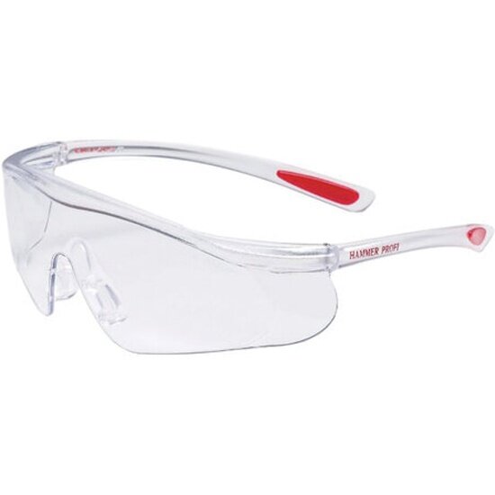 Очки защитные открытые Стамм РОСОМЗ О55 Hammer Profi super, прозрачные, незапотевающее покрытие, устойчивы к химическим веществам, поликарбонат, 15530
