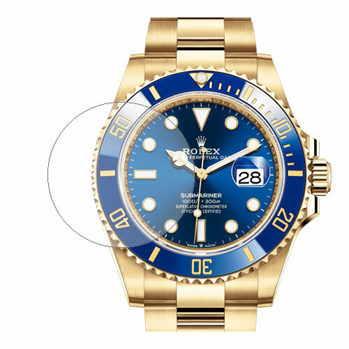 Скрин Мобайл защитный экран для часов Rolex - Submariner Date - Oyster - 41 mm - yellow gold из гидрогелевая плёнка прозрачная