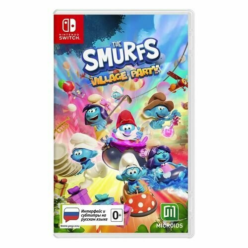 Игра Nintendo The Smurfs - Village Party, RUS (игра и субтитры), для Switch