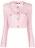 Куртка GCDS Button-up cropped tweed jacket, размер 40, pink