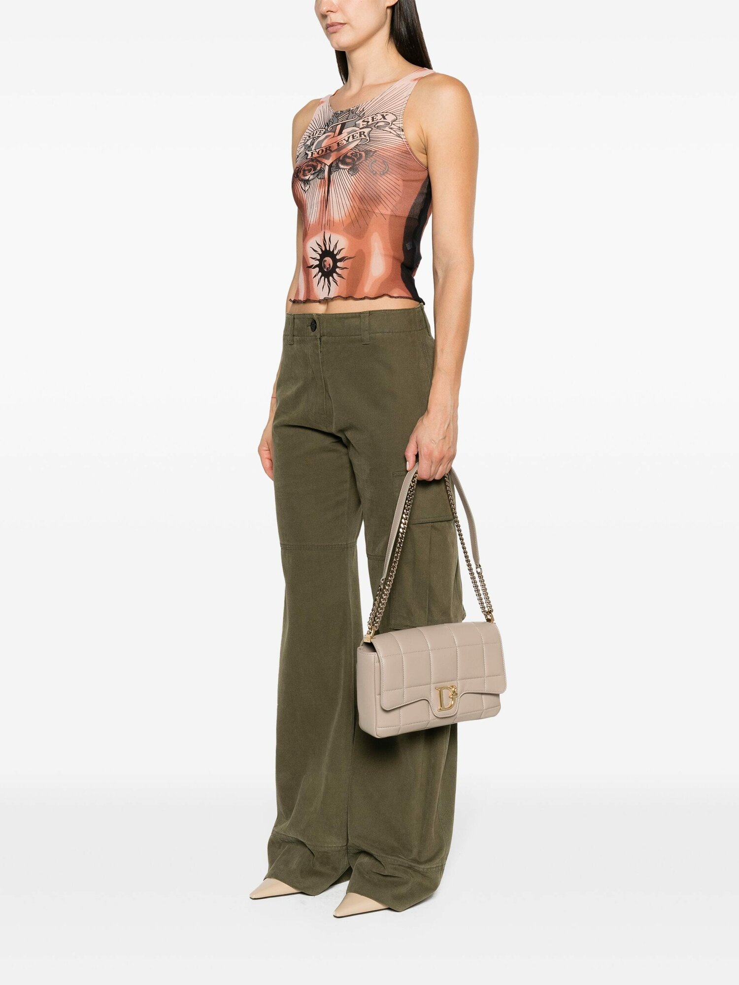 Сумка DSQUARED2 D2 Statement Soft shoulder bag — фото 1