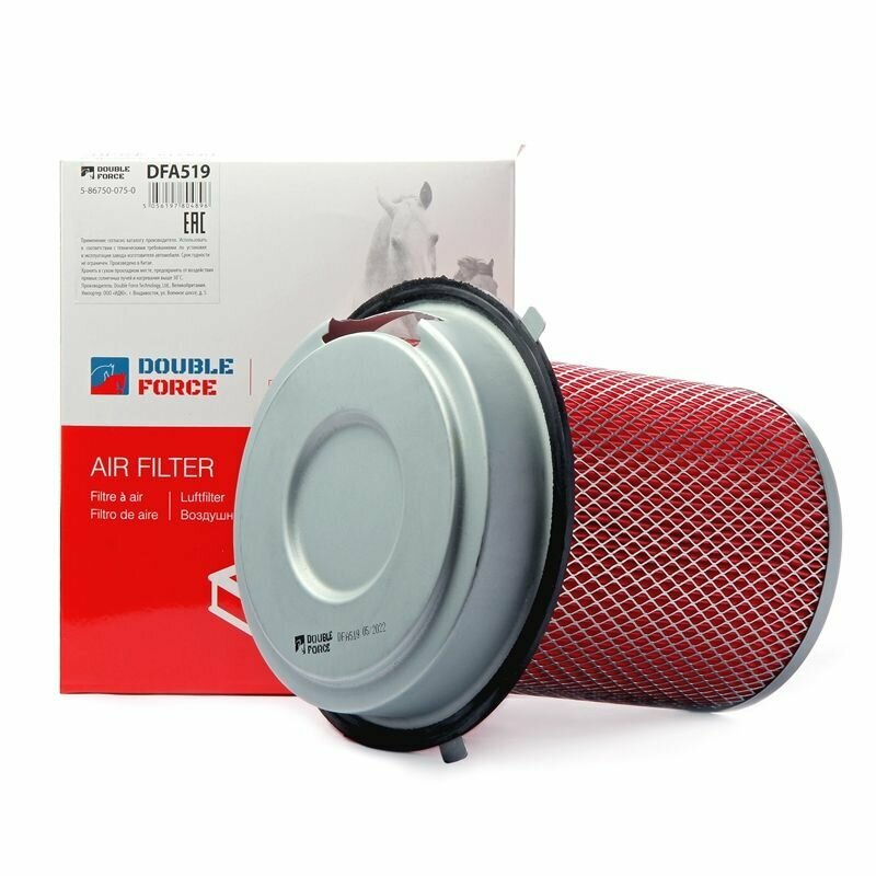 Фильтр воздушный DOUBLE FORCE арт. DFA519 A519 NISSAN: ATLAS AK, 4HF14HG1 4300 05.95 06.02, ATLAS APR