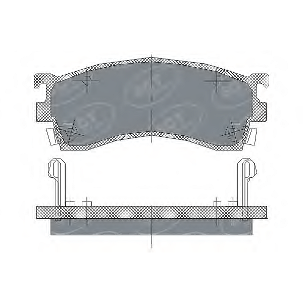 SCT GERMANY sp125 (3401278 / 3894048 / BLYM3323Z) колод. торм. задн. Mazda (Мазда) 323 / 626 / premacy 92-