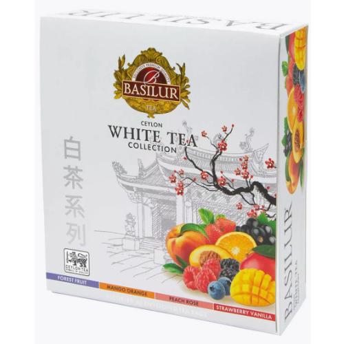Чай белый Базилур Ассорти, 40 пакетиков