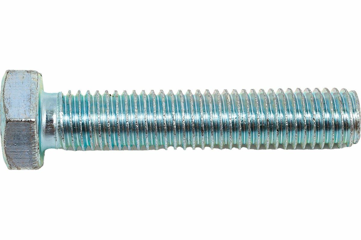 Болт STEELREX DIN 933, класс прочности 5.8, цинковое покрытие, М12x60 мм, упаковка 12 шт