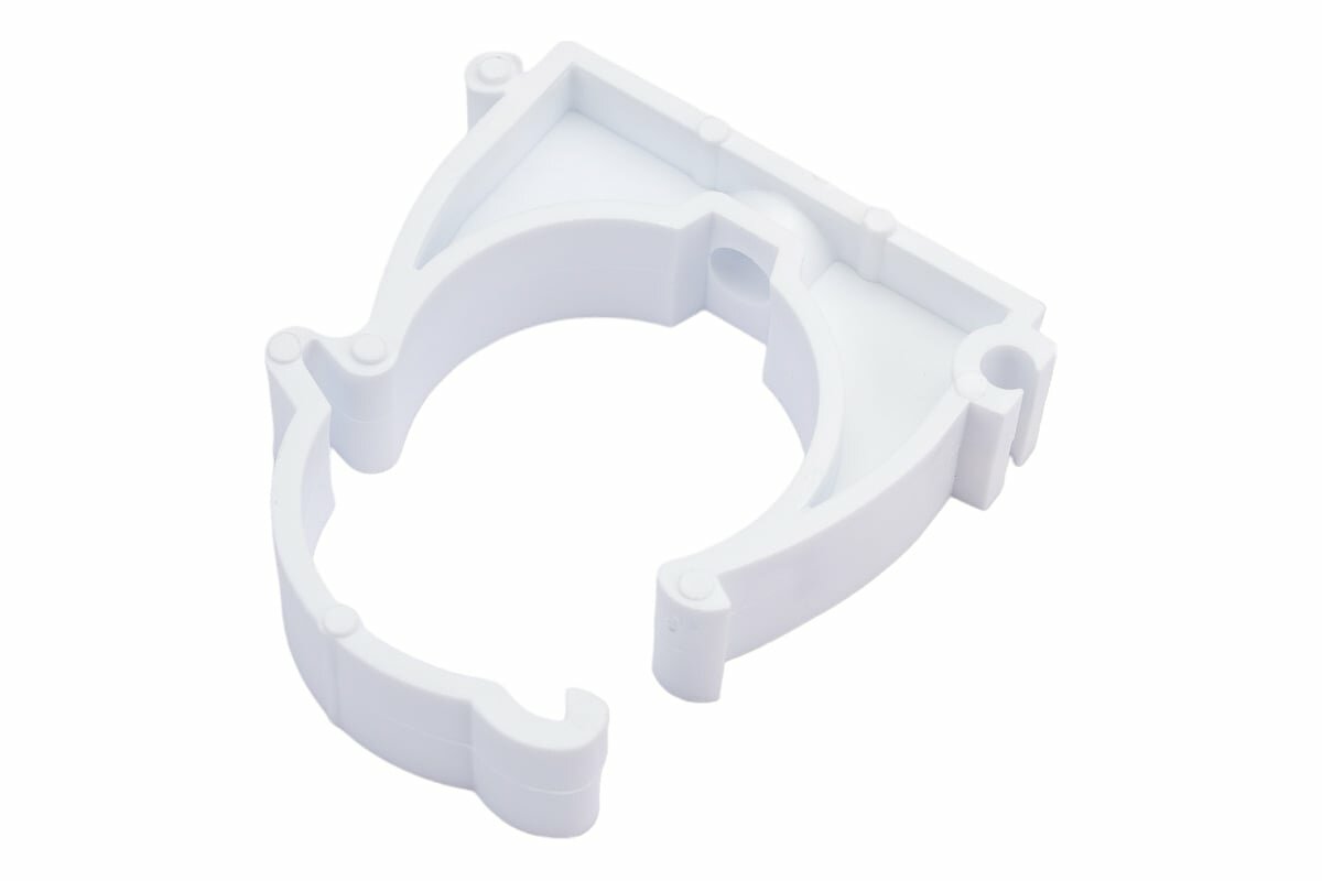 Пластиковый кронштейн с фиксатором Valtec 32 мм, набор 50 шт, VT. KP. F.032 для труб