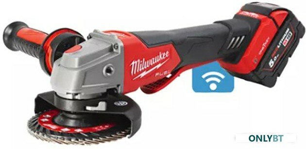 УШМ Milwaukee M18 ONEFSAG 125XPDB-502X Fuel 4933478435 (с 2-мя АКБ)