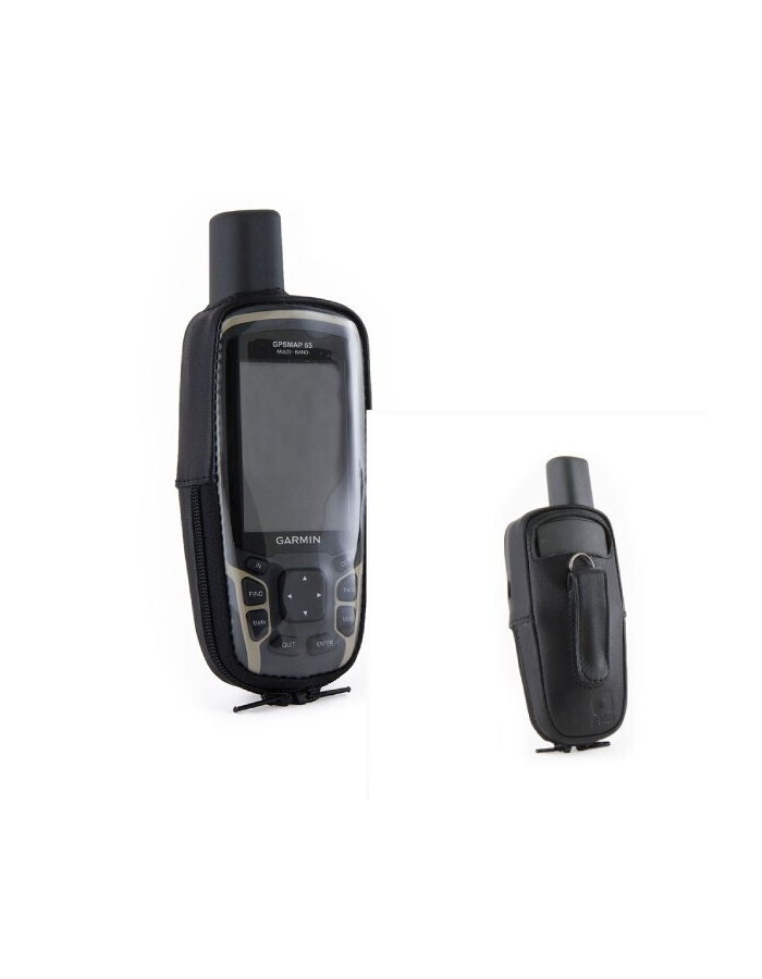 Garmin GPSMAP 65 чехол кожаный с зажимом и окном для зарядки (02-128)