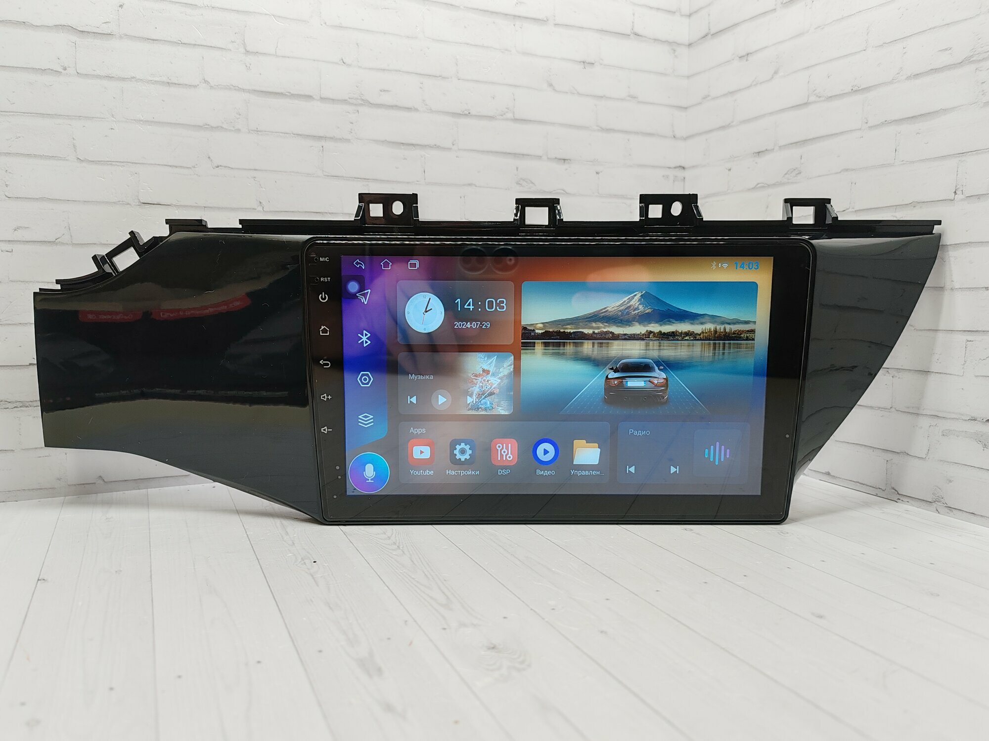 Магнитола с реальной памятью 4/64гб, андроид 13, QLED экран 9', WiFi, GPS, USB, Блютуз, Кулер охлаждения, для Киа Рио-4 (Kia Rio) 2017-2020