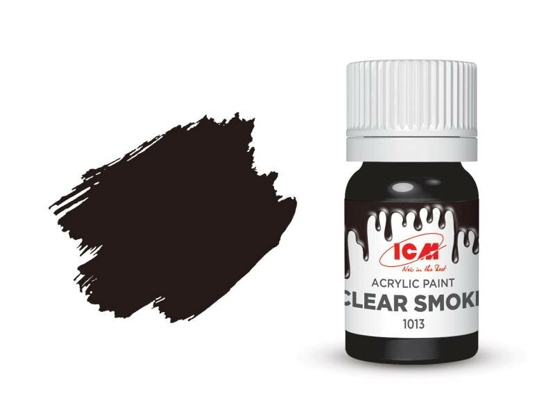 Акриловая краска ICM, цвет Прозрачный дым (Clear Smoke), 12 мл