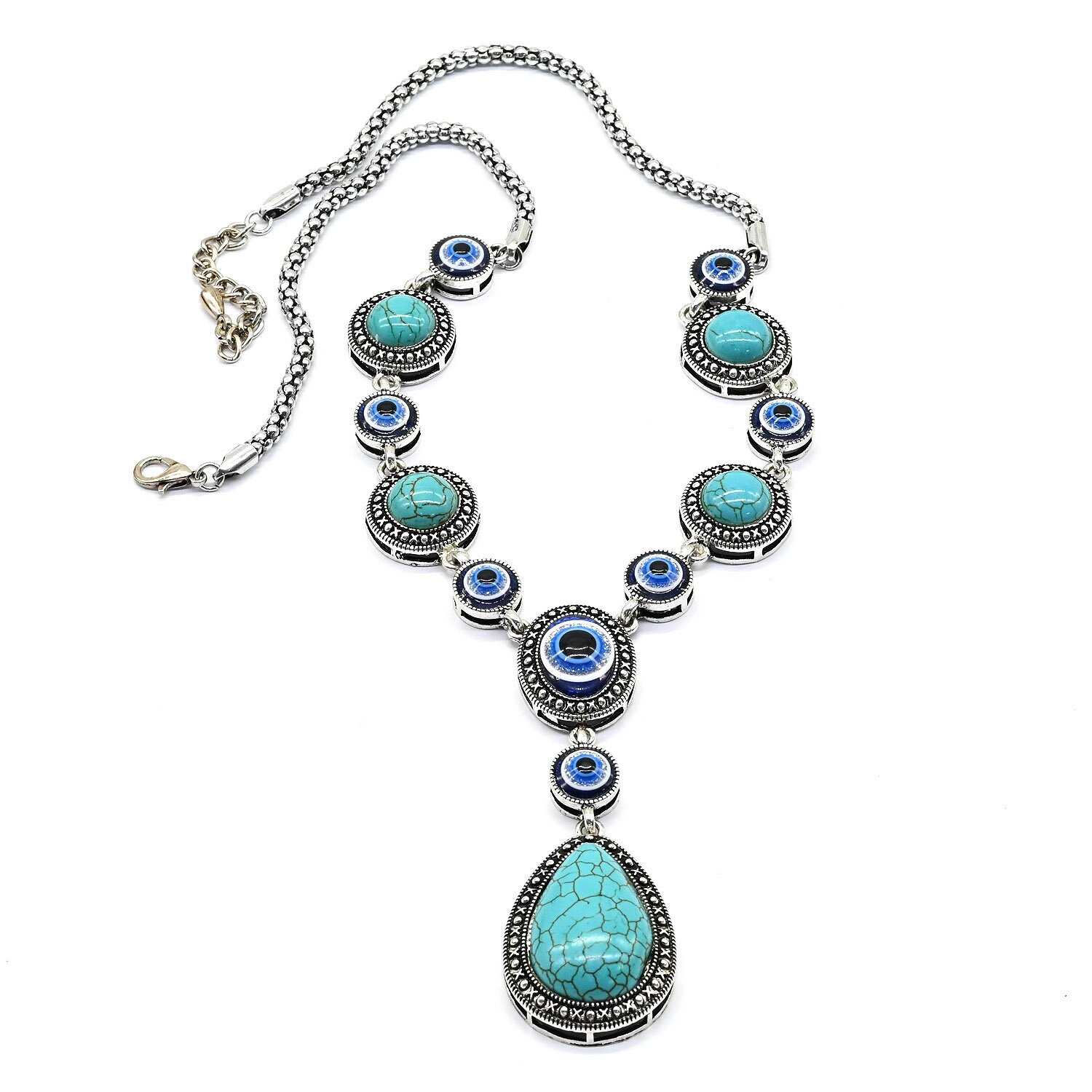 Колье, бирюза