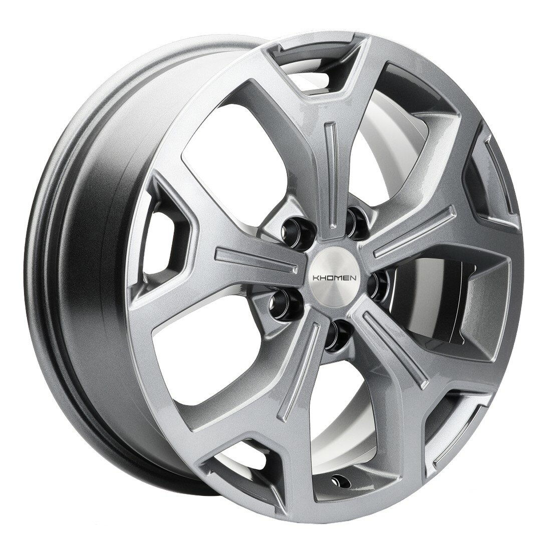 Колесный диск Khomen Wheels KHW1710(2) 6,5x17 5x120 ET55 65,1 Gray литой для автомобиля