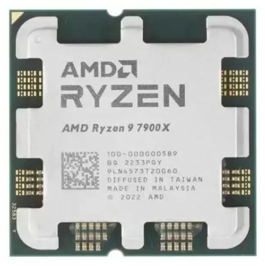 Процессор AMD AM5 Ryzen 9 7900X 100-000000589 4.70GHz, Turbo 5.60GHz, RDNA 2 Graphics