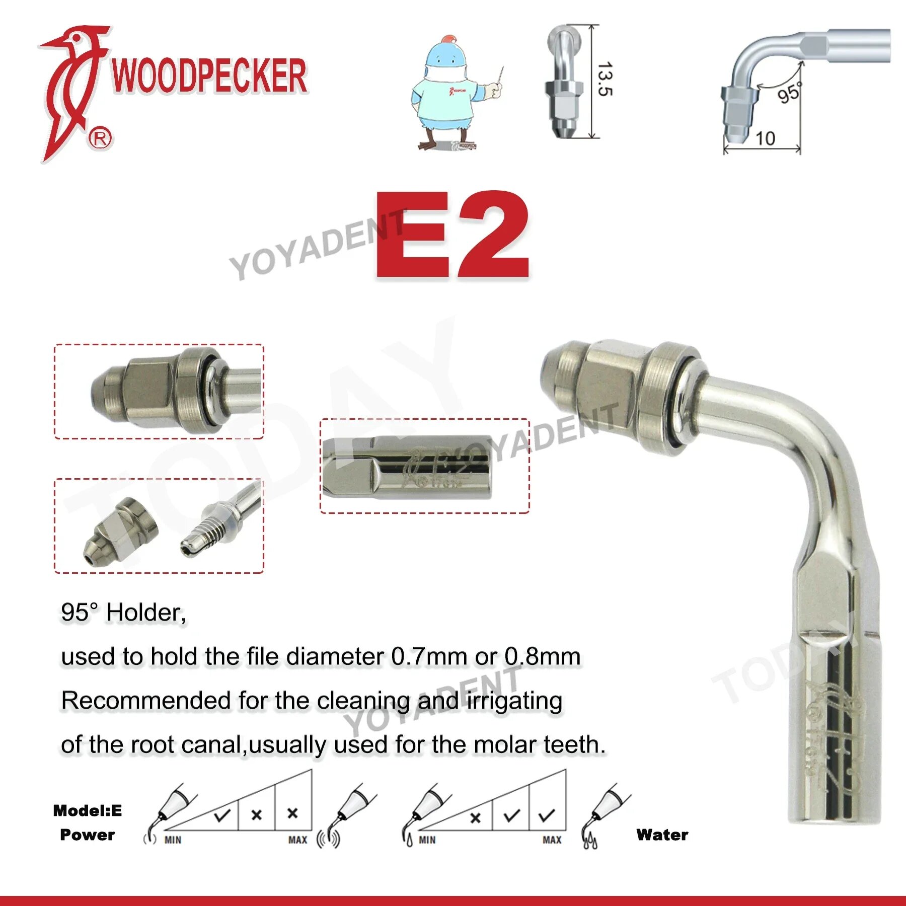 Woodpecker E2 наконечник для ирригации корневых каналов