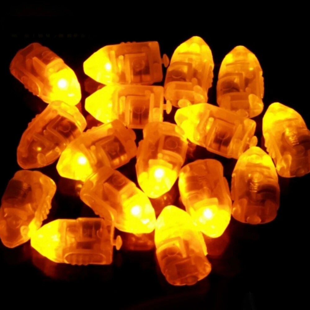 LED шарики XUNATA для бумажных фонарей 20/30/50 шт Красный, 20pcs