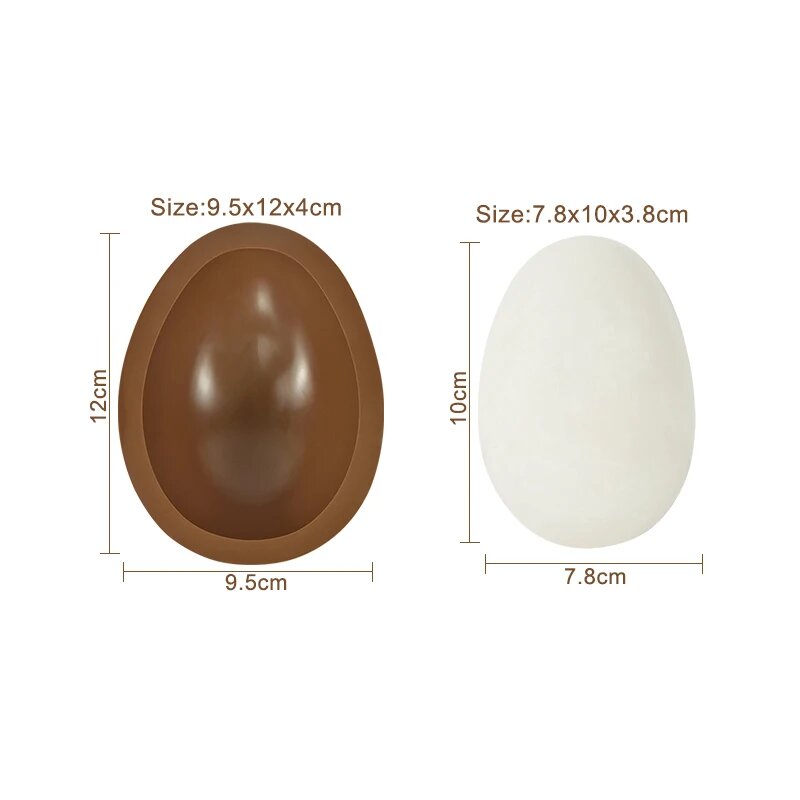 Силиконовая форма для пасхальных яиц Коричневый, B02