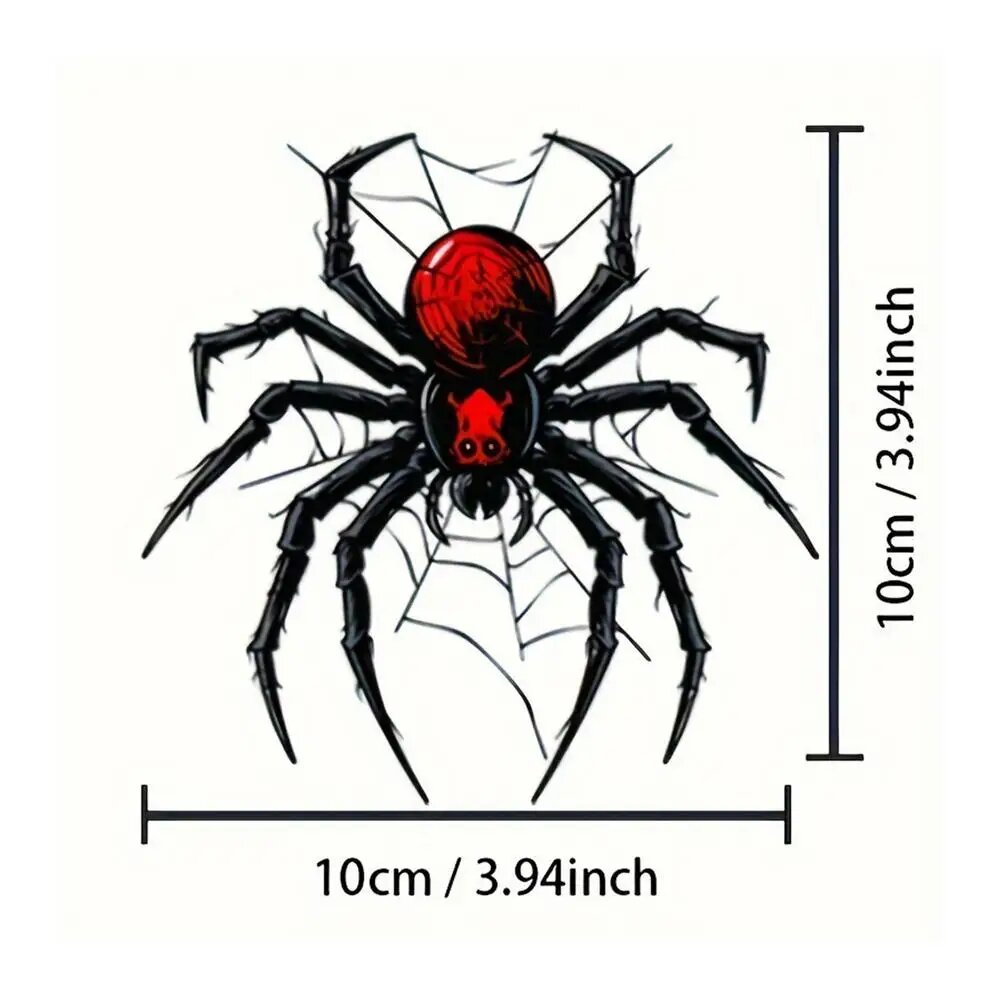 10*10 см наклейки на автомобиль 3D наклейка-паук мягкий ПВХ хромированный эмблема значок водостойкая светоотражающая наклейка автомобильные аксессуары