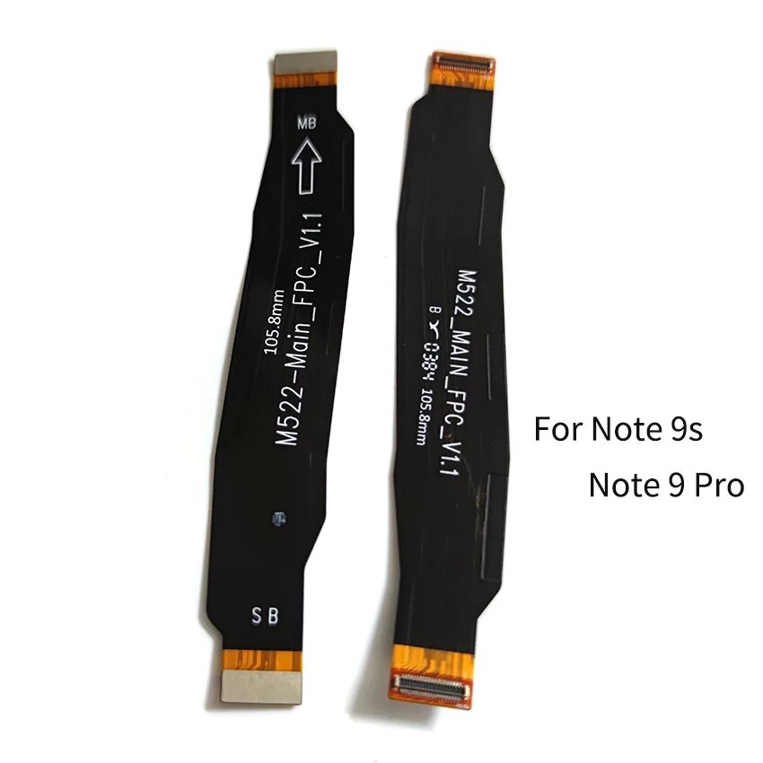 Соединитель материнской платы для Xiaomi Redmi Note 9 9S 9T Pro Max, USB плата, ЖК-дисплей, гибкий кабель, запасные части