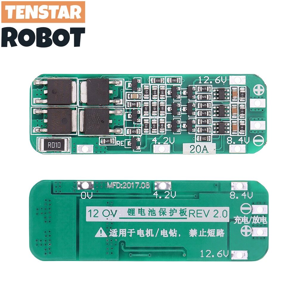 Зарядное устройство TENSTAR ROBOT 3S20A для аккумулятора 18650