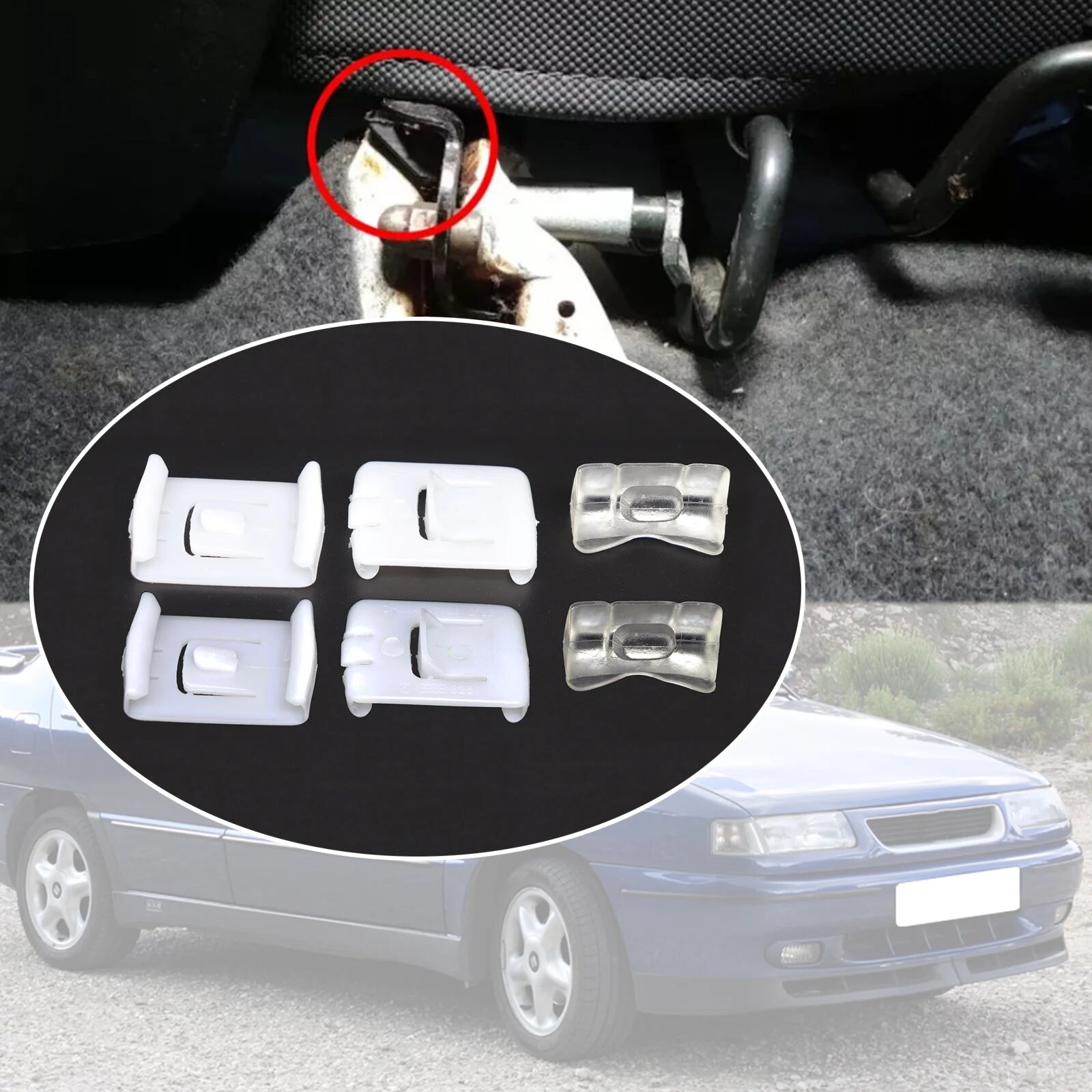Для VW Passat B1 B2 B3 B4 1973-1996 1997 Golf 3 1H крепеж сиденья, зажим для направляющих, комплект направляющих слайдера 171881213 Б 191881213