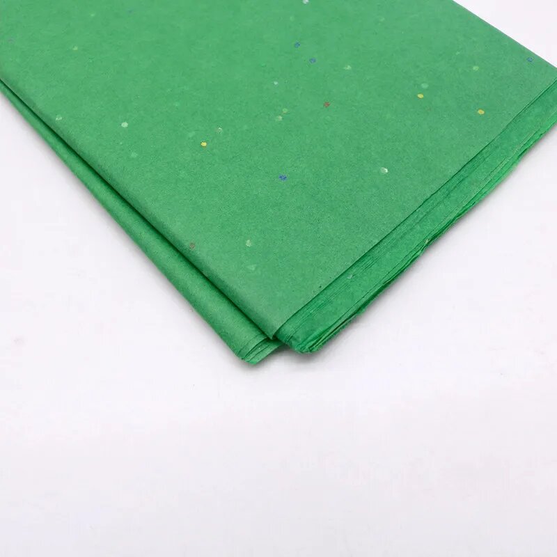 Блестящая оберточная бумага 10 листов Зеленый, Glitter green