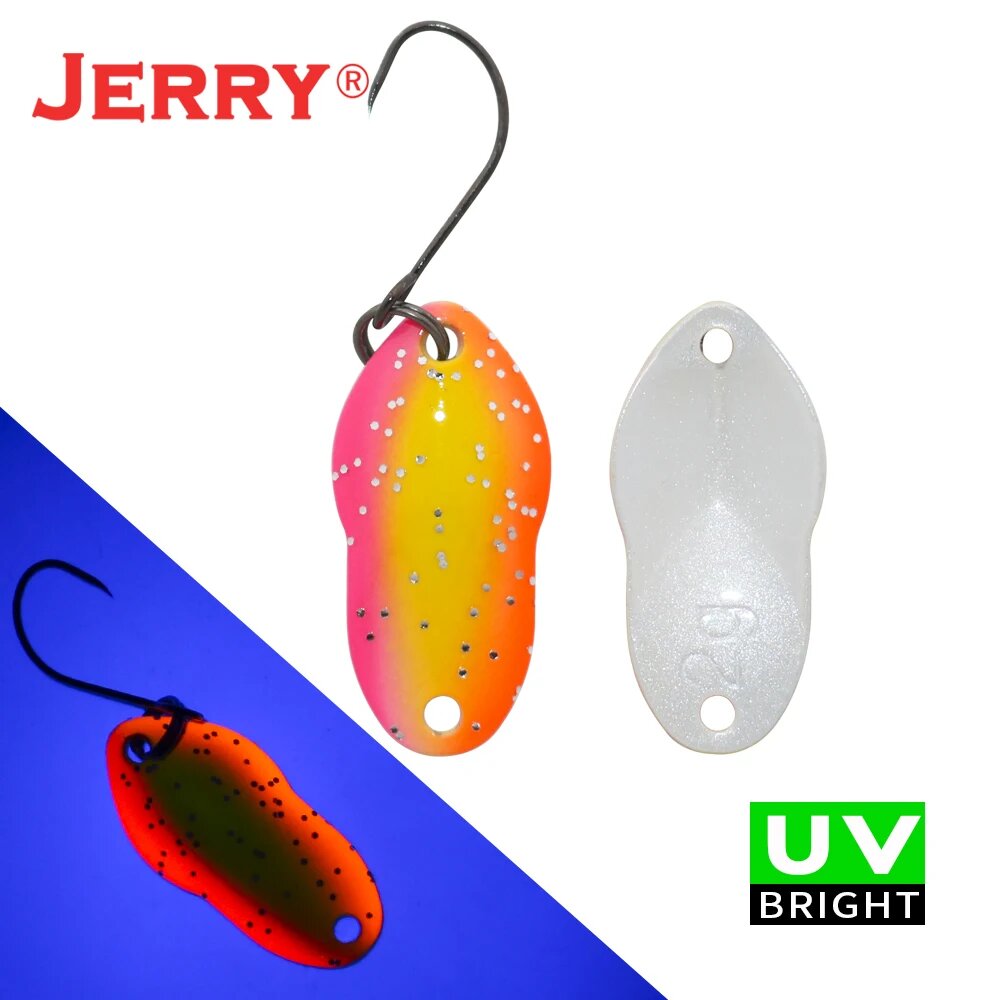 Jerry Capricorn 1,5 г 2 г 3 г микро рыболовные приманки сверхлегкая латунная металлическая жесткая приманка одинарный крючок пресноводная площадка форель щука окунь