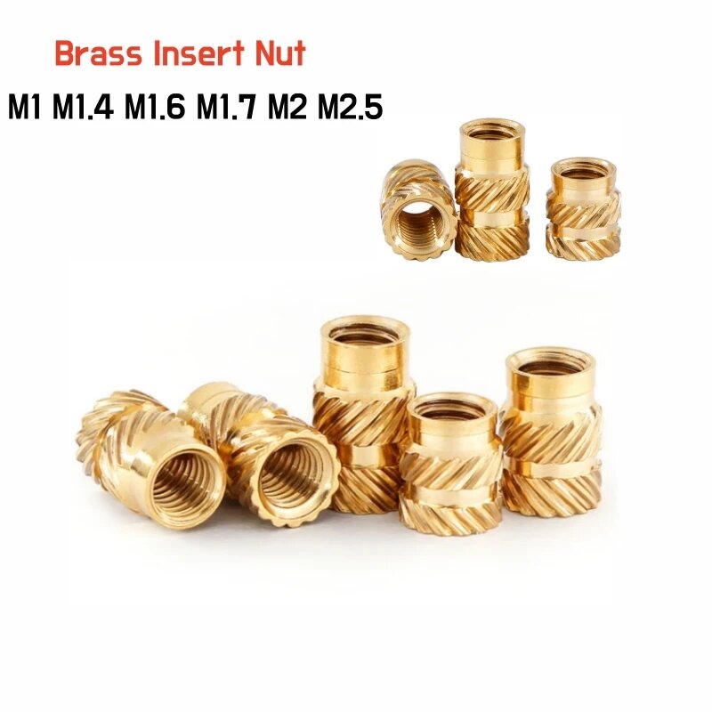 Латунные гайки M1 M1.4 M1.6 M1.7 M2 M2.5