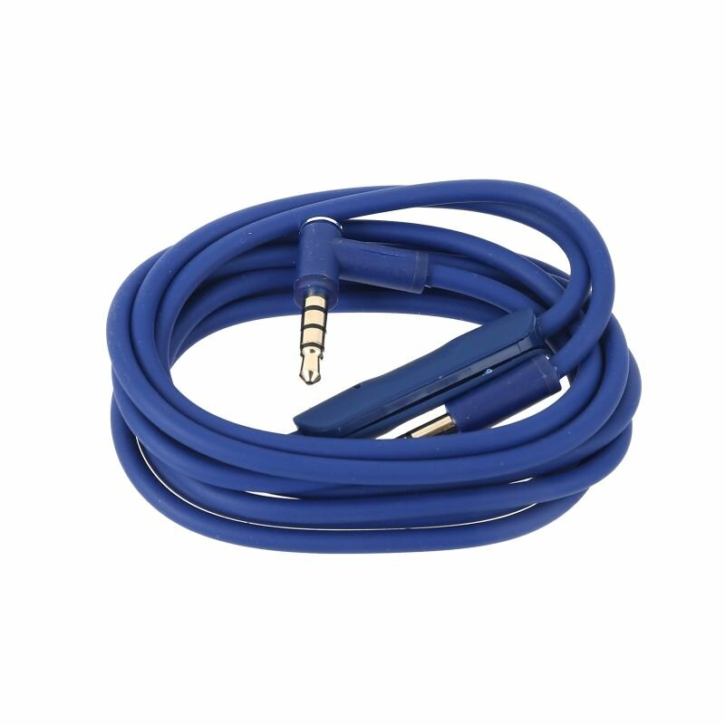 Аудиокабель Solo2.0 3,5 мм с микрофоном-синий