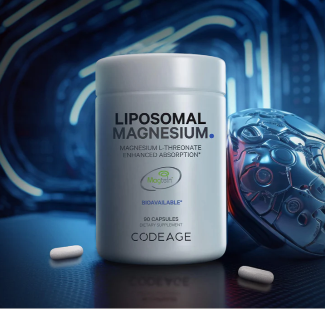 CodeAge, липосомальный L-треонат магния, Liposomal Magnesium L-Threonate, 90 капсул
