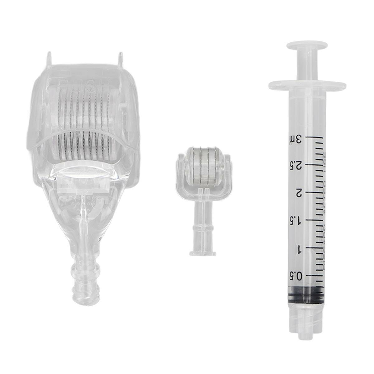 2 в 1 микроигольчатый ролик - против морщин и для укрепления кожи, 540 иголок для инъекций увлажняющей сыворотки