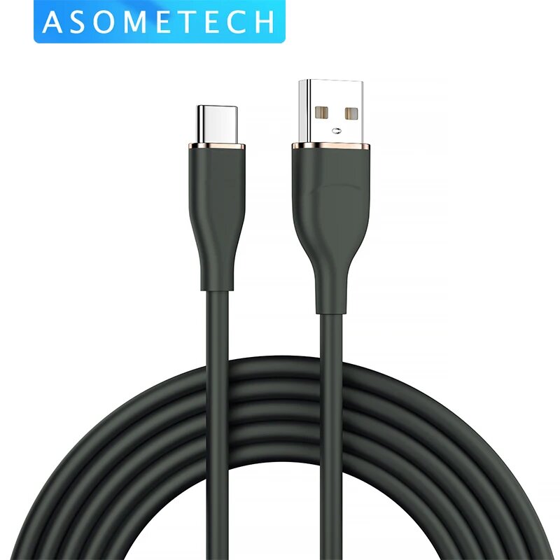 USB-C кабель 2м, черный, 6A, 66W