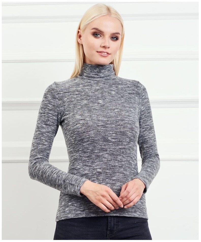 Водолазка  шерстяная с ангорой, длинный рукав