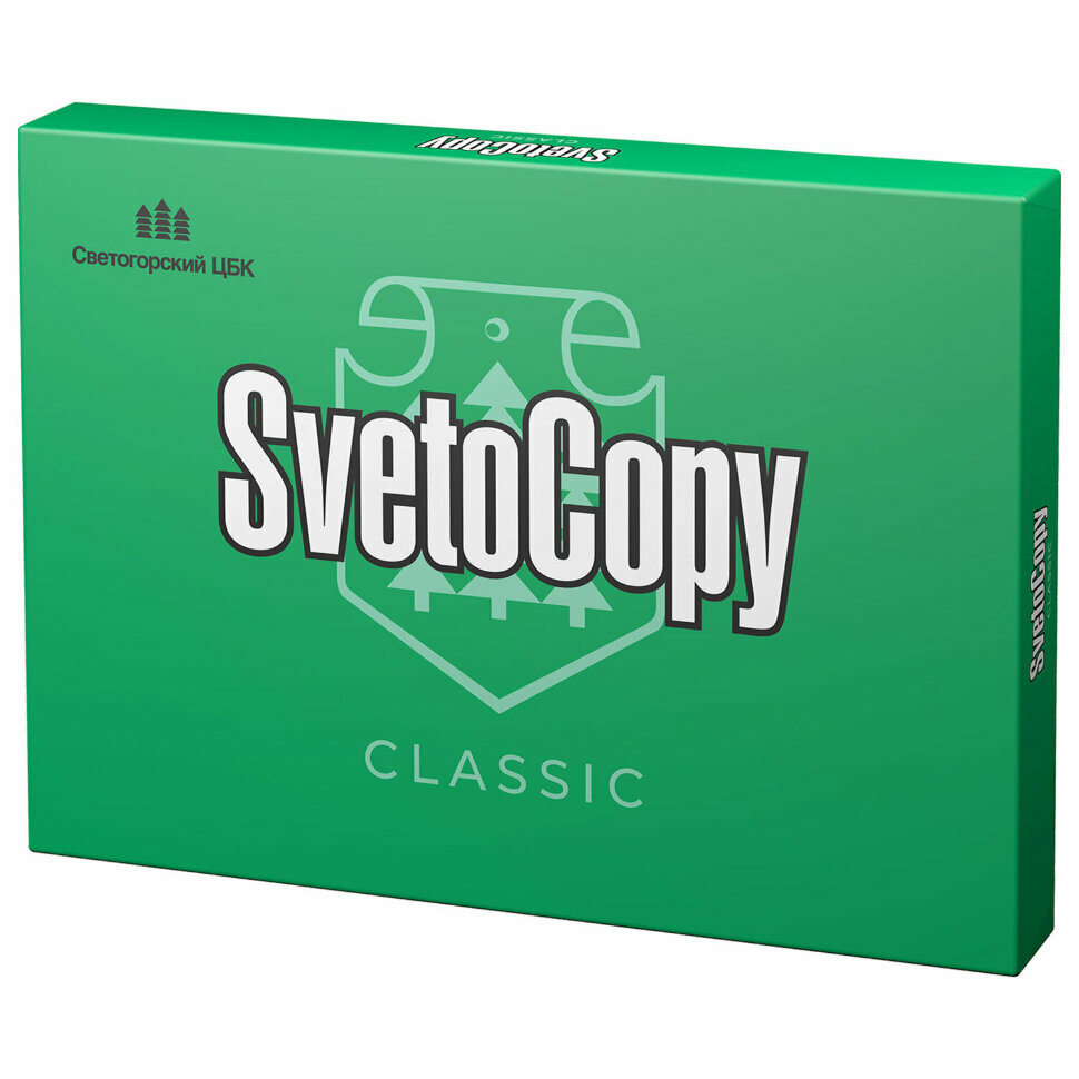 Бумага офисная большого формата (297х420), А3, 80 г/м2, 500 л, марка С, SVETOCOPY CLASSIC, 146% (CIE), 110110