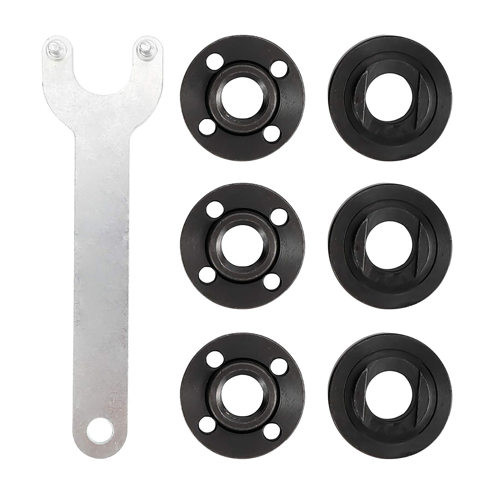 7 шт. Фланцевый угловой ключ для шлифовальной машины, стопорная гайка 4,5 5 5/8‑11 дюймов, металлический ключ, запасная часть для электроинструмента DW 193465‑4