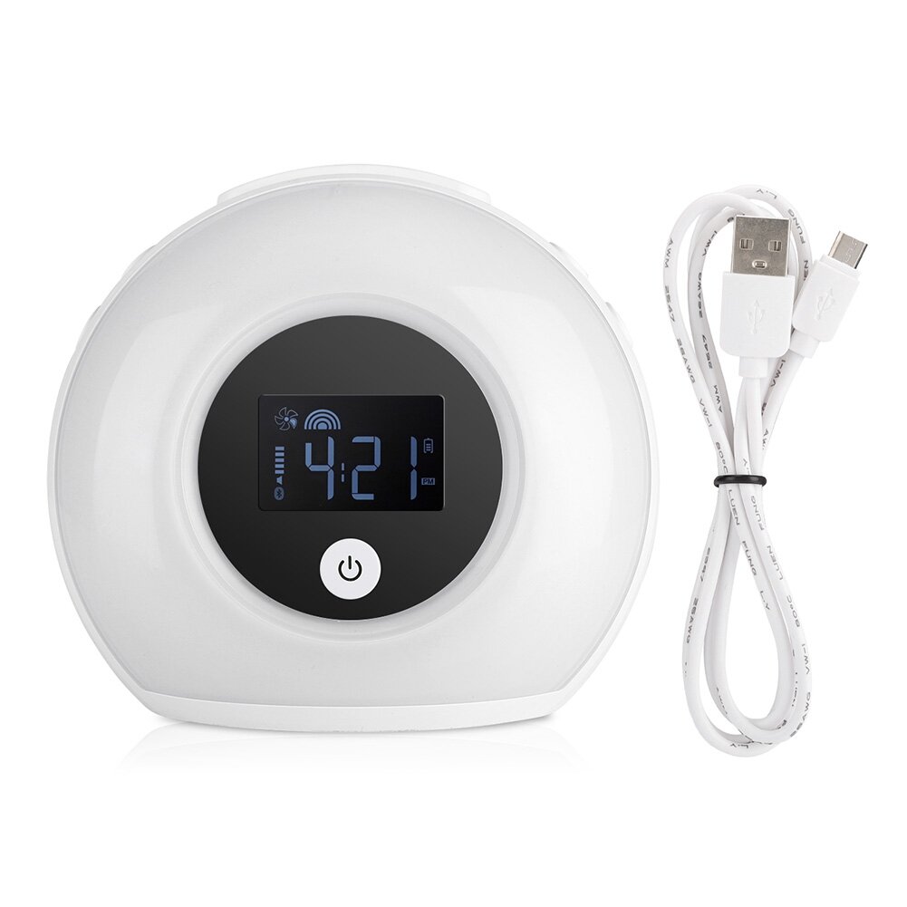 Bluetooth колонка с лампой и будильником для стола