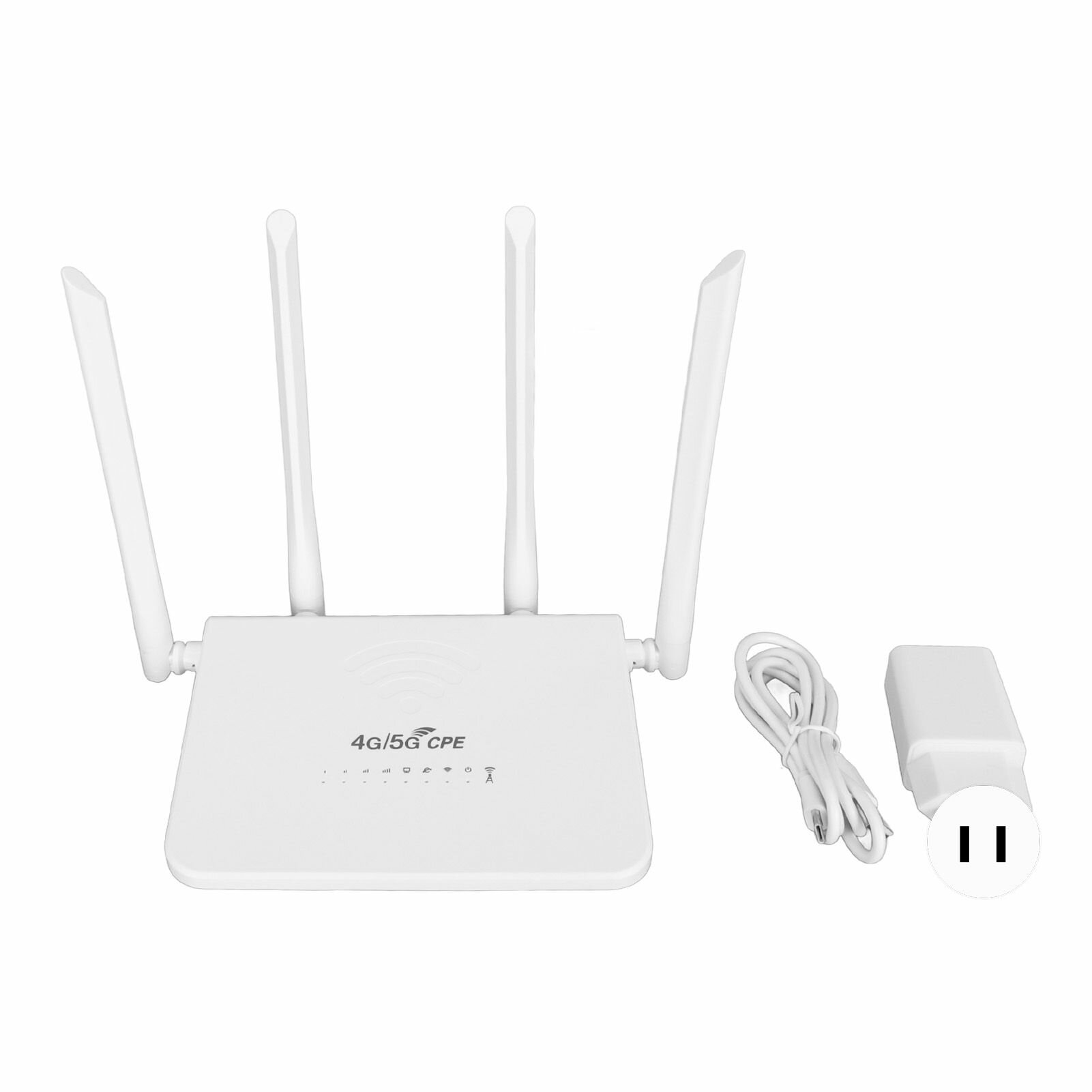 Беспроводной маршрутизатор 4G LTE со слотом для SIM-карты, мобильная точка доступа WiFi 300 Мбит/с, 4 антенны 5 дБи, универсальная вилка для Азии, 100 240 В, радиус действия 5 м, 4G