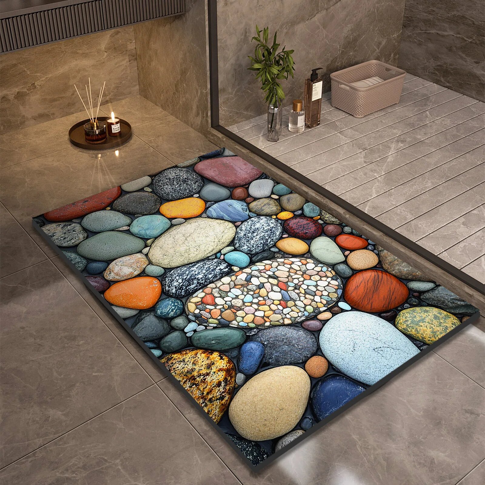 Диатомитовый коврик для ванной 45x70 см, цвет 3