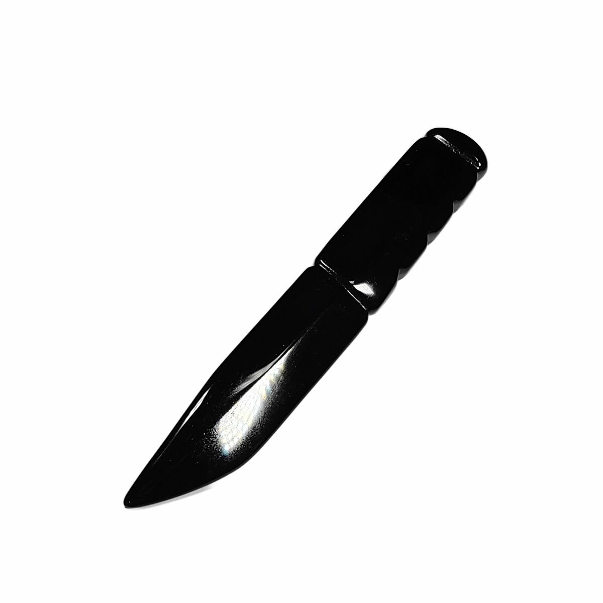 14cm Атам нож ритуальный магический из Обсидиана, применяемый в ритуалах для аккумулирования и хранения магической энергии