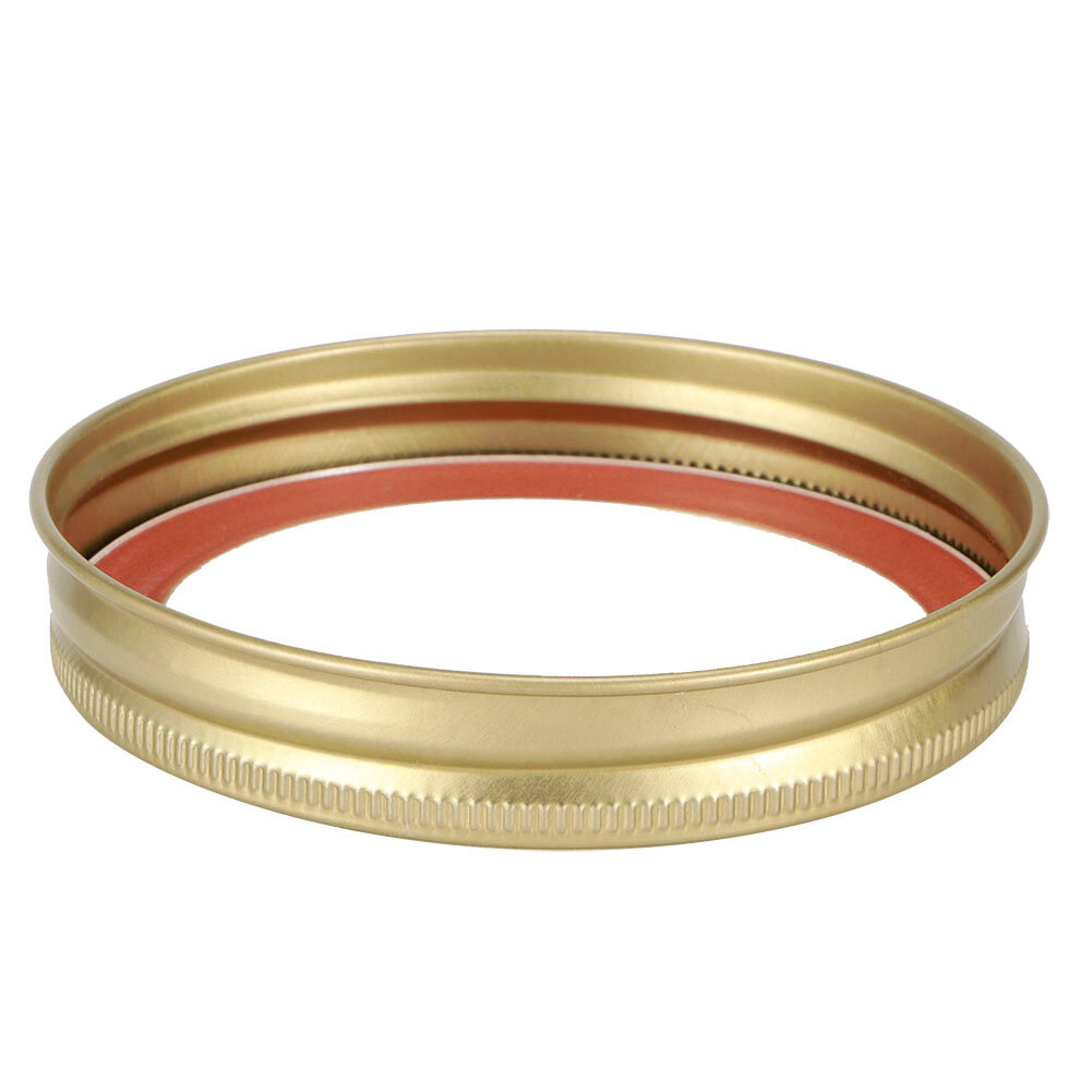 Разделенная стеклянная банка с крышками для консервирования, круглый контейнер для пищевых продуктов, уплотнительная крышка, кухонный аксессуар (10 шт, 70 мм, золотое круглое кольцо + крышка)