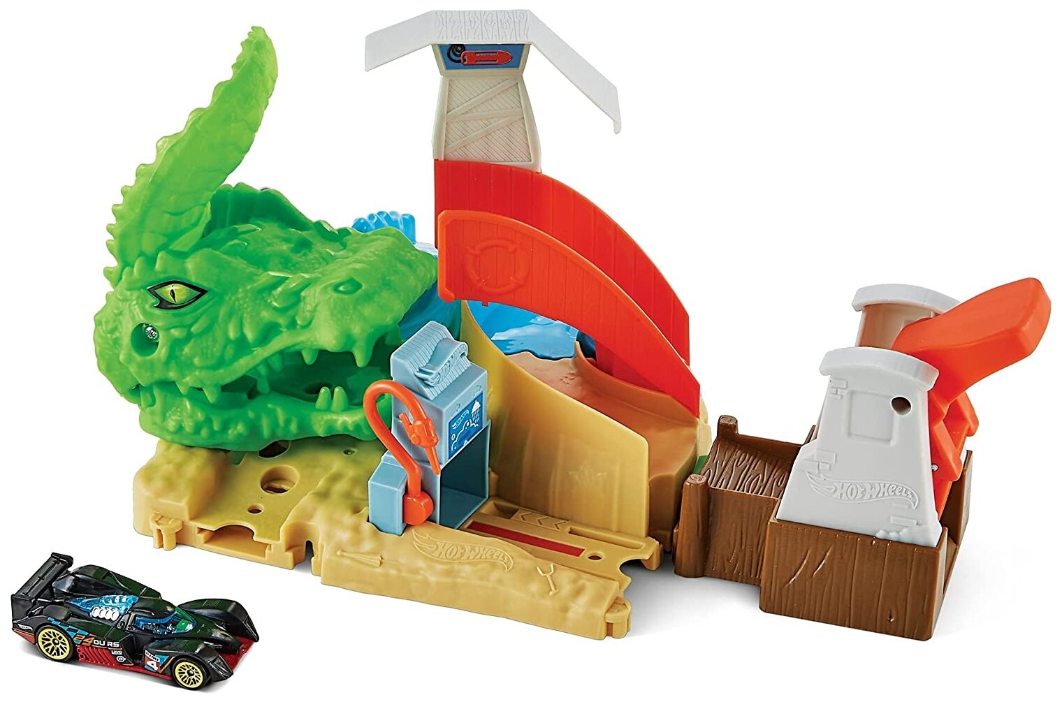 Набор игровой Hot Wheels Сити Городские локации с монстрами Атака Токсодила GTT69 Mattel