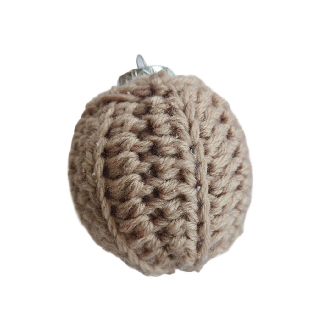 Комплект из 2 предметов, вязаный комплект длиной 6 см с подвеской в виде рождественского шара-Хаки