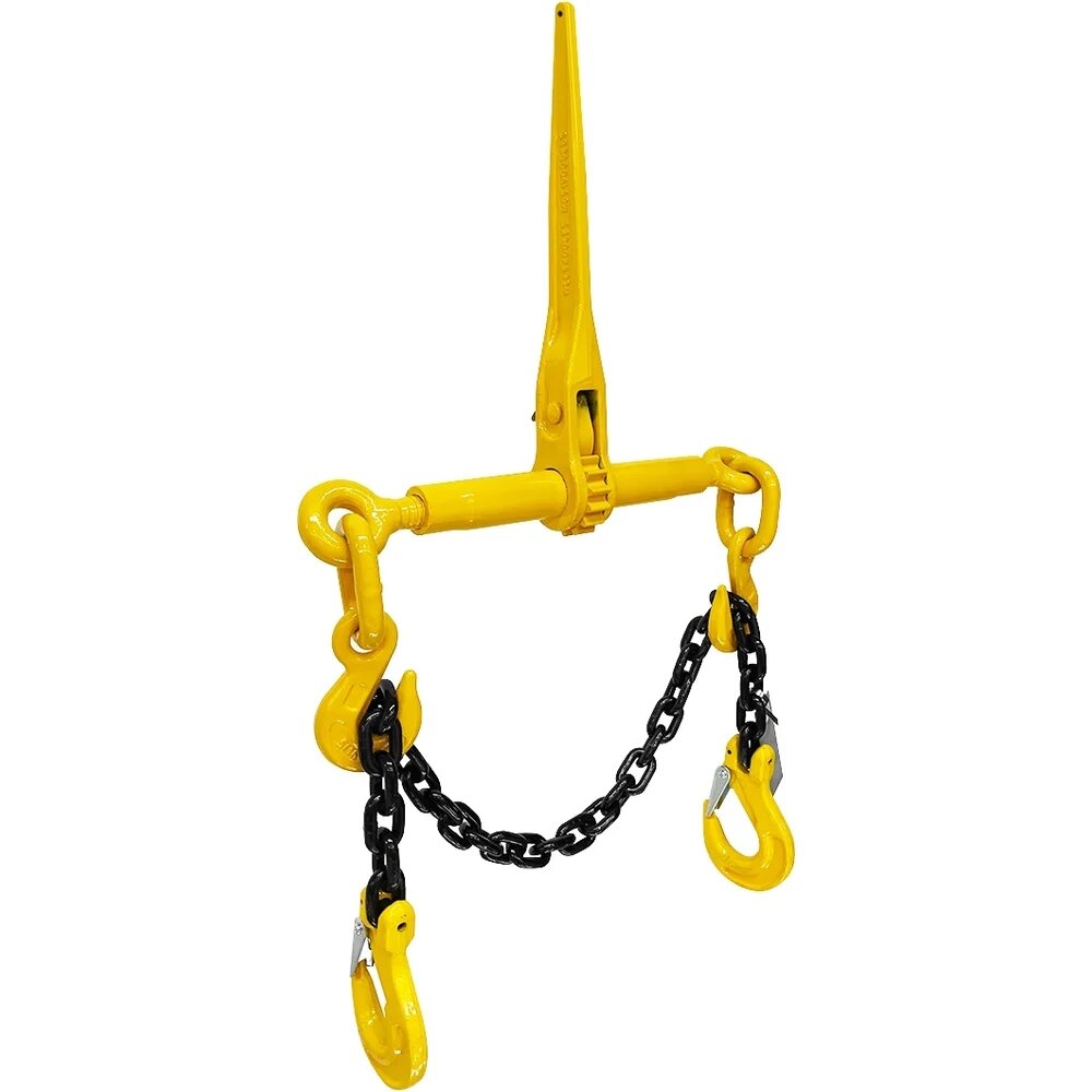 Стяжка цепная талреп OCALIFT 16 мм, 4 м, цепь крепежная, крюк-крюк, комплект с храповиком для крепления груза с двумя крюками, 22,8т tlp22t16x4m