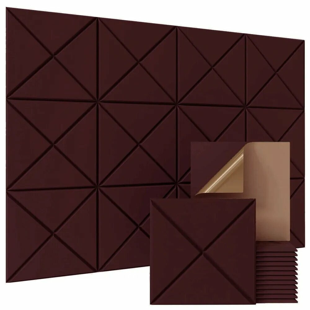 12 шт Акустическая панель 30x30x0.9cm Звукоизоляционные и шумоподавляющие материалы Декорация комнаты